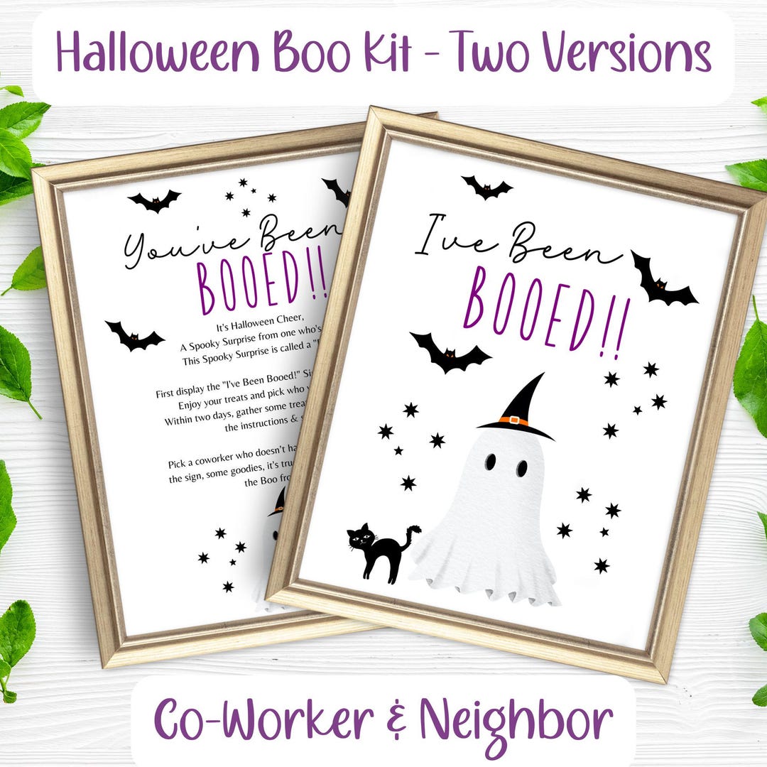 You've Been Booed Halloween Workplace Game|youve Been Booed Kit ...