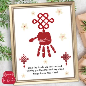 Chinese New Year Handprint Craft| Lunar New Year Lantern Handprint ...