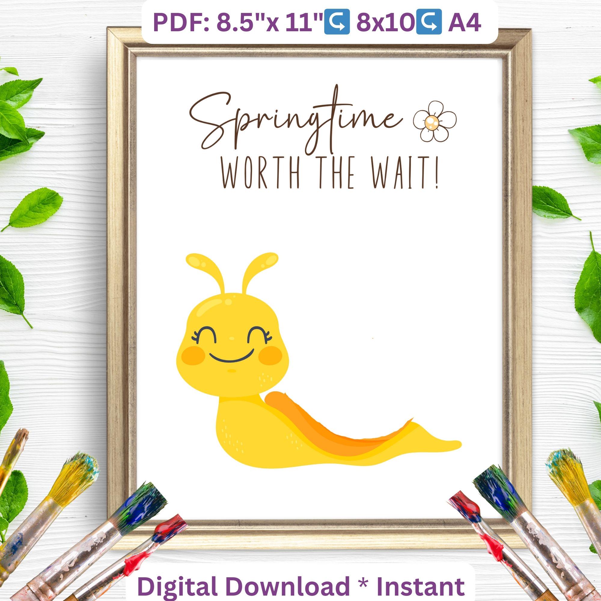 Spring Handprint Craft| Baby Hospital Footprint Keepsake Art| Preschool ...