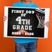 First Day of School Sign Printable| First Day of 4th Grade Printable ...