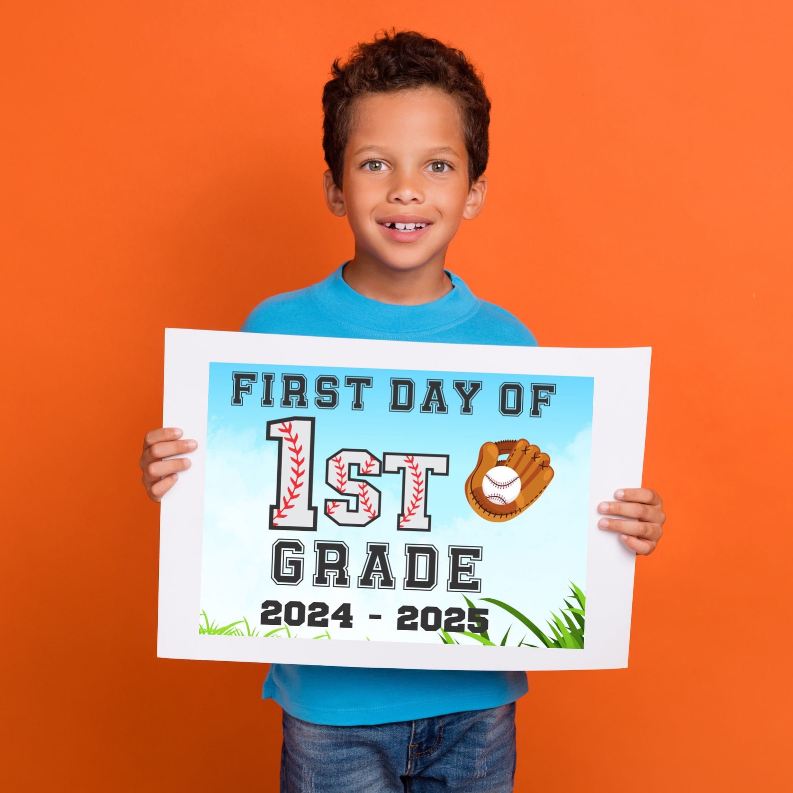First Day of School Sign Printable First Day of 1st Grade Printable ...