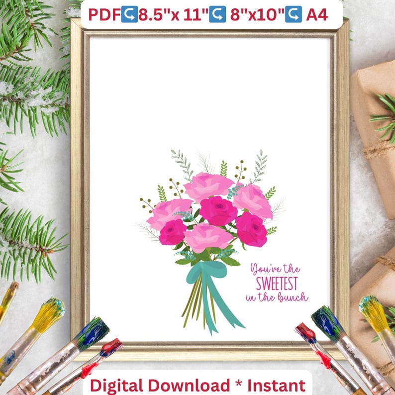 Valentines Day Handprint Flower Craft| Love Handprint Art| Class ...