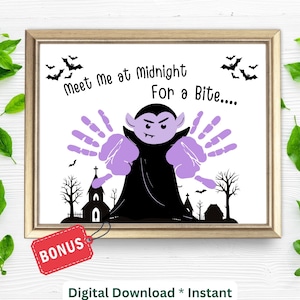 Halloween Handprint Craft| Vampire Handprint Art Craft| Meet Me at ...