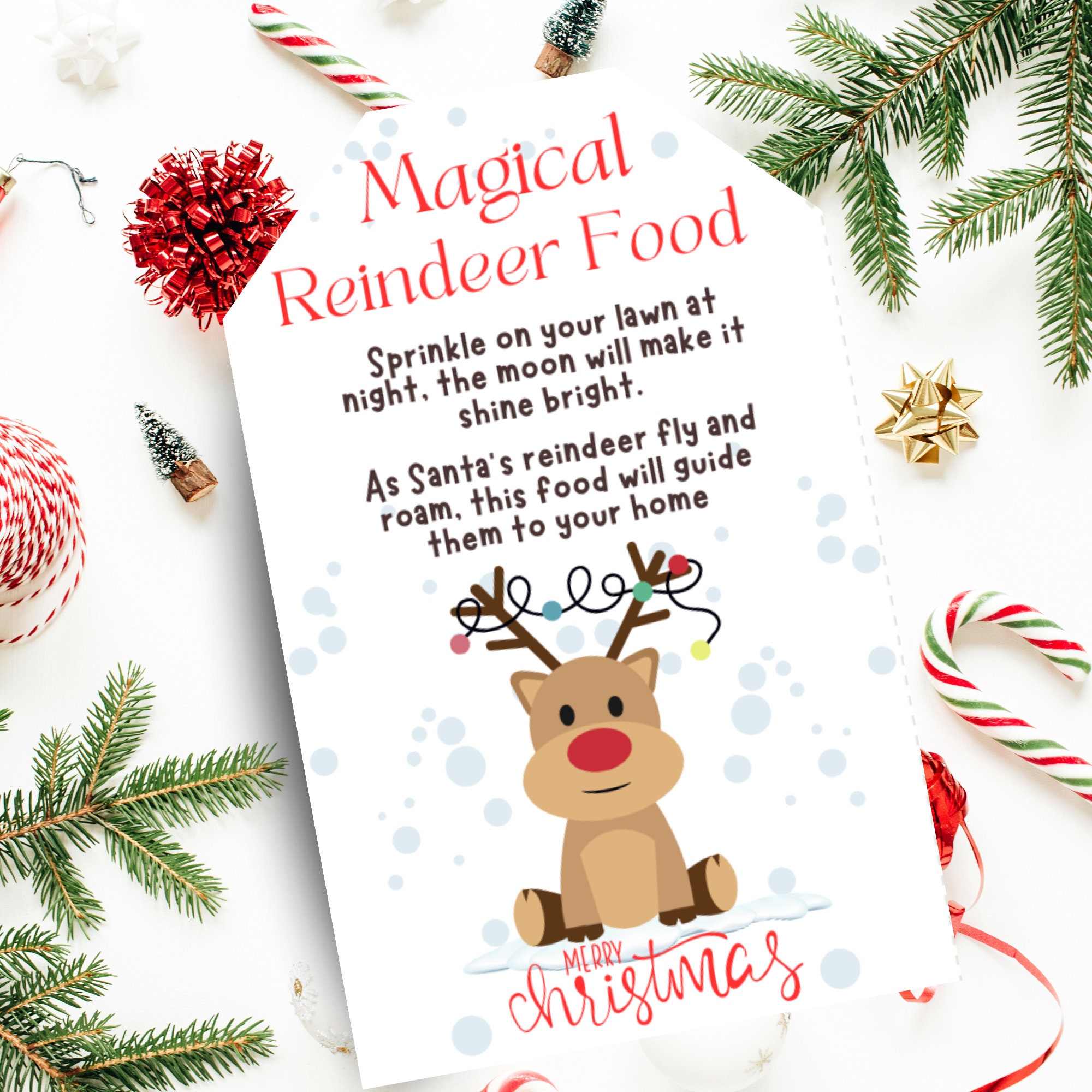 Magic Reindeer Food Printable Christmas Eve Box Fillermagical Reindeer ...