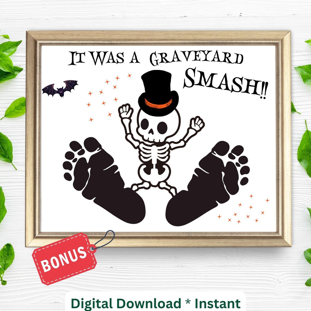 Halloween Footprint Art Craft| Skeleton Footprint Art| Halloween Kids ...