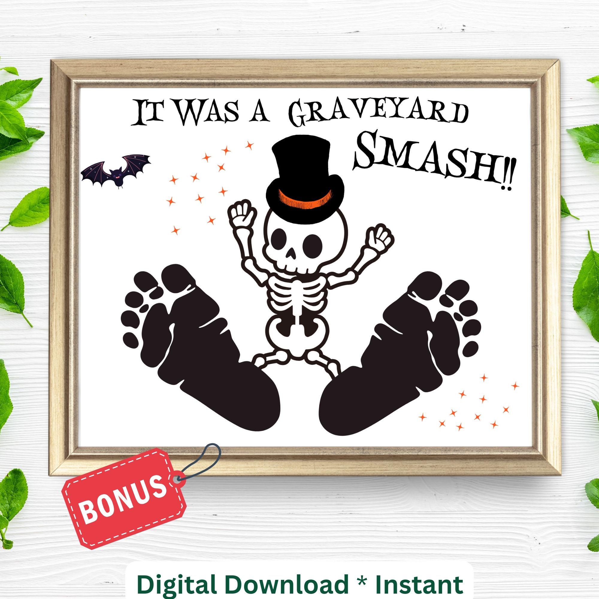 Halloween Footprint Art Craft| Skeleton Footprint Art| Halloween Kids ...