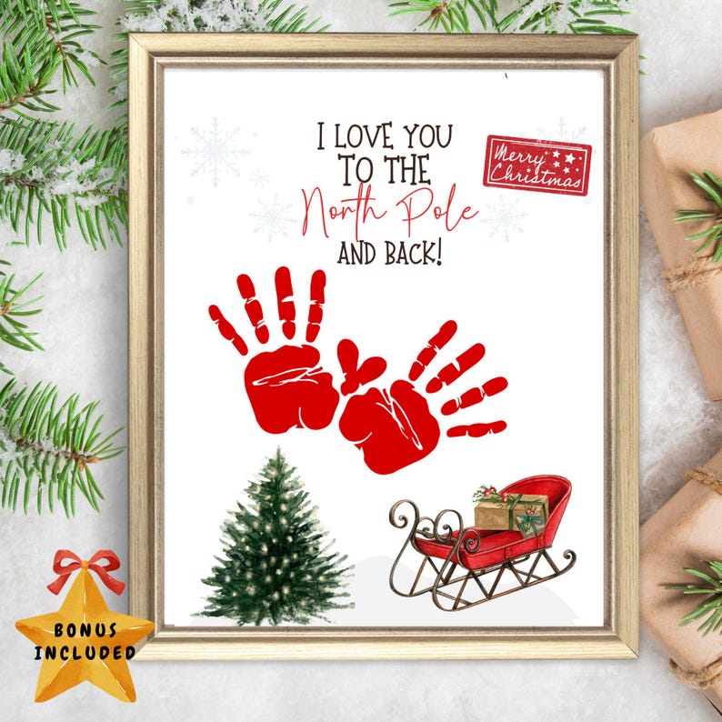 Holiday Handprint Art| Sunday School Christmas Winter Handprint Craft ...