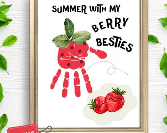 Summer Handprint Craft Sunshine Handprint Printable Sign for Kids ...