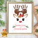 Christmas Handprint Art Craft, Winter Reindeer Footprint Craft for ...