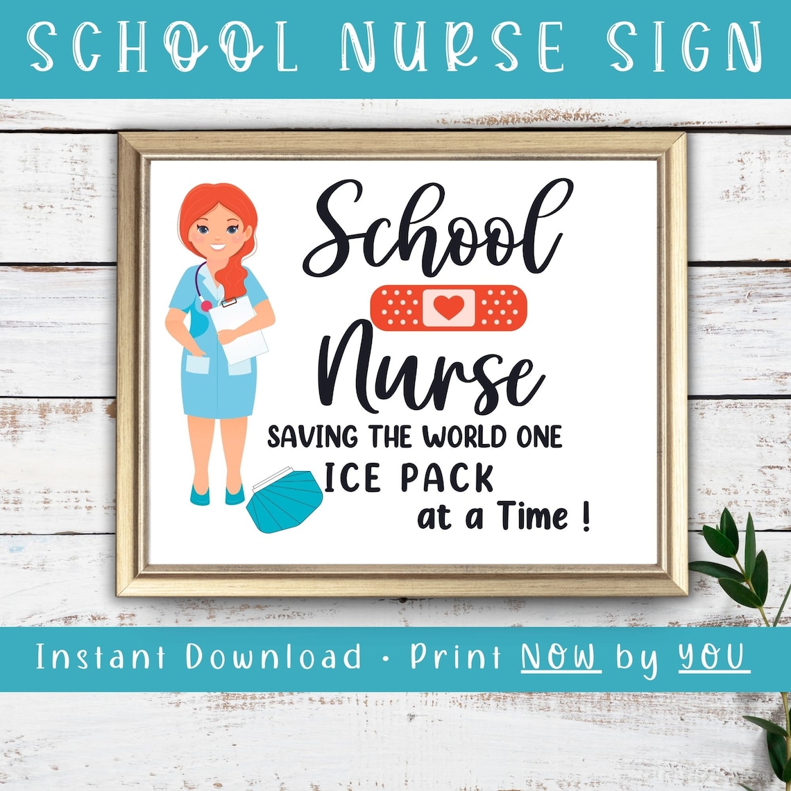 School Nurse Door Sign Printable School Health Office Poster - Etsy
