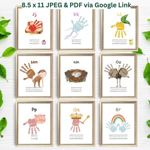 ABC Handprint Art Craft Phonic Alphabet Book for Kids, Preschool ...