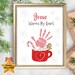 Jesus Handprint Art, Hot Cocoa Sunday School Christmas Winter Handprint ...