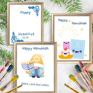 Hanukkah Handprint Art Craft| Holiday Toddler Handprint Bundle ...