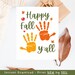 Fall Handprint Art| Halloween Preschool Printable Handprint Footprint ...