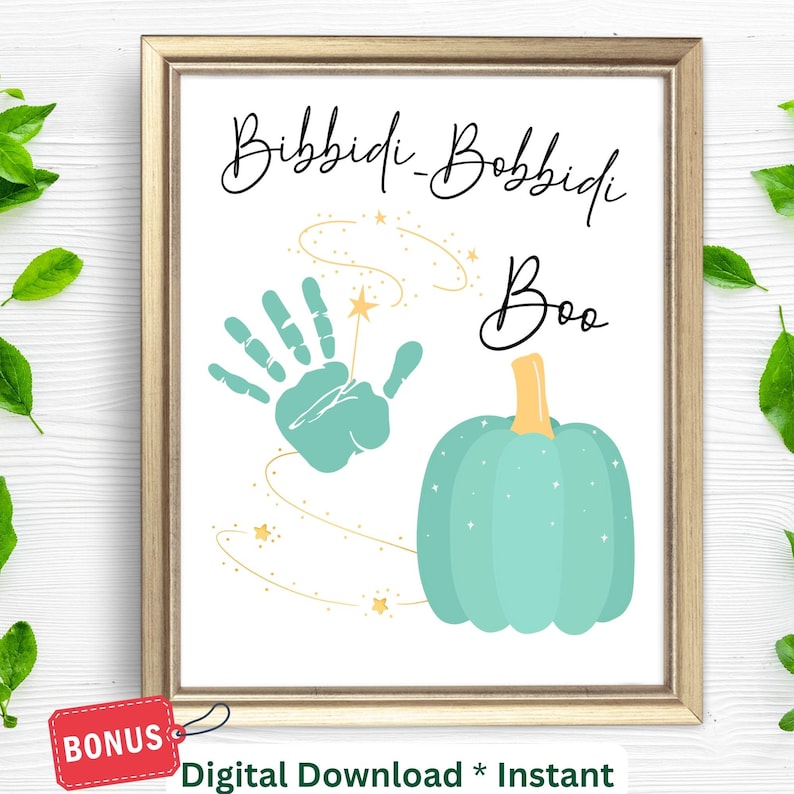 Halloween Handprint Art Craft| Pumpkin Boo Footprint Art| Halloween ...