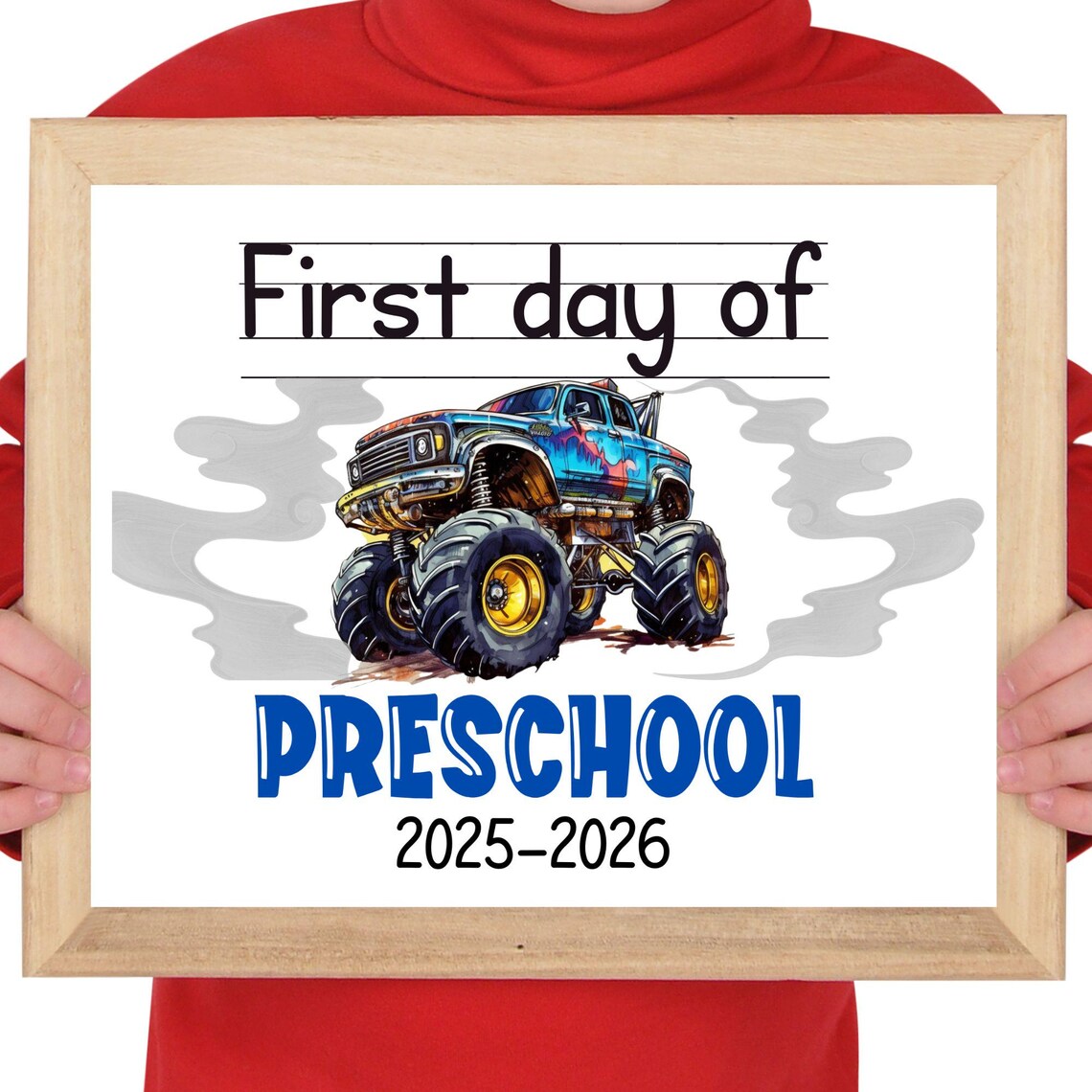 First Day of PRESCHOOL Sign Printable| First Day of School Printable ...