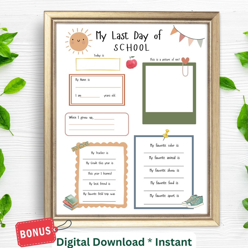First Day of School Interview| All About Me Form | My First Day of ...