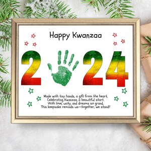 Winter Handprint Art Craft| Holiday Handprint Kwanzaa Kinara ...