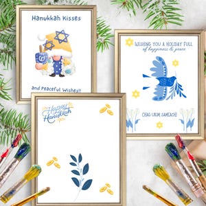 Hanukkah Handprint Art Craft, Holiday Handprint Bundle, Winter ...