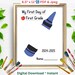 First Day of First Grade Handprint Craft First Day of School Printable ...