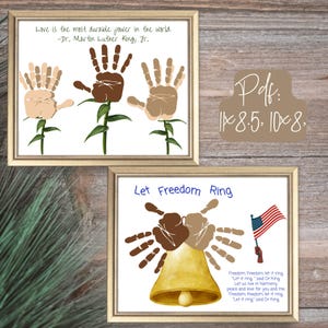 Martin Luther King Jr Day Handprint Art Craft, MLK Day Poem, Winter ...