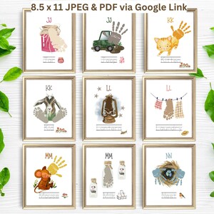 ABC Handprint Book Art Craft| Phonic Alphabet Book for Kids Farm Animal ...