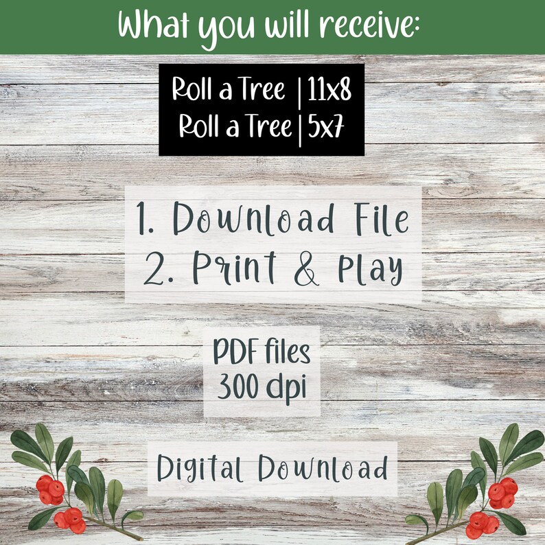 Roll a Tree Dice Game| Roll a Christmas Tree Game Printable for Kids ...