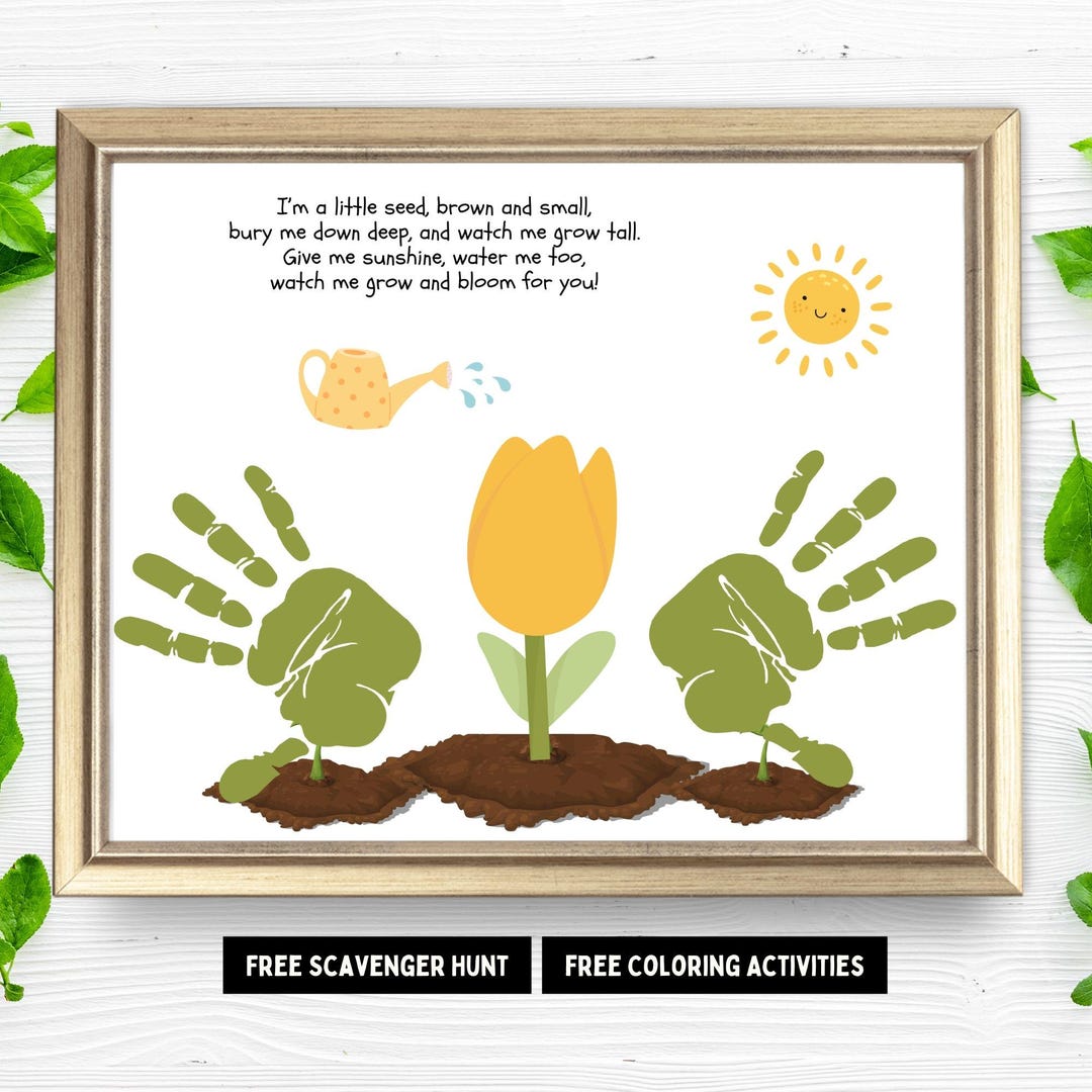 Spring Handprint Flower Craft| Baby Hospital Handprint Keepsake ...