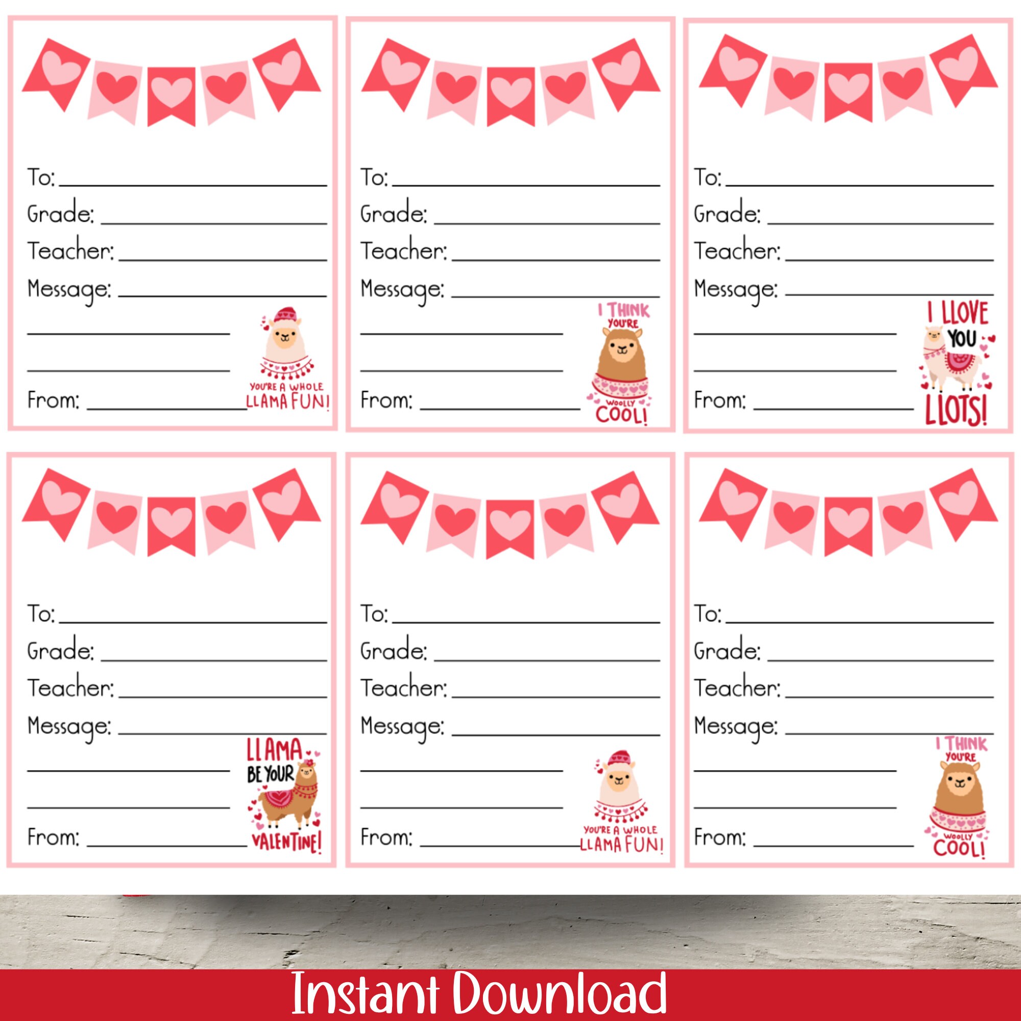 PTA PTO Valentine's Day Candy Gram Fundraiser Flyer Template| Candy ...