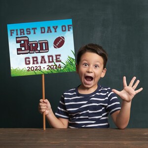 First Day of School Sign Printablefirst Day of 3rd Grade - Etsy