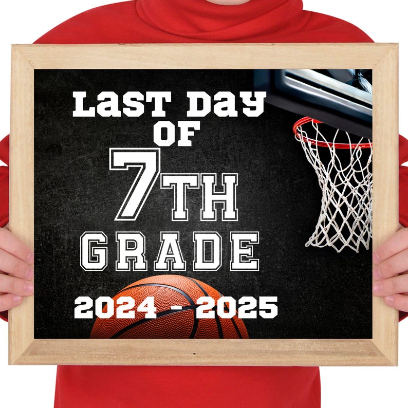 Last Day of School Sign Printable| Last Day of 7th Grade Printable ...
