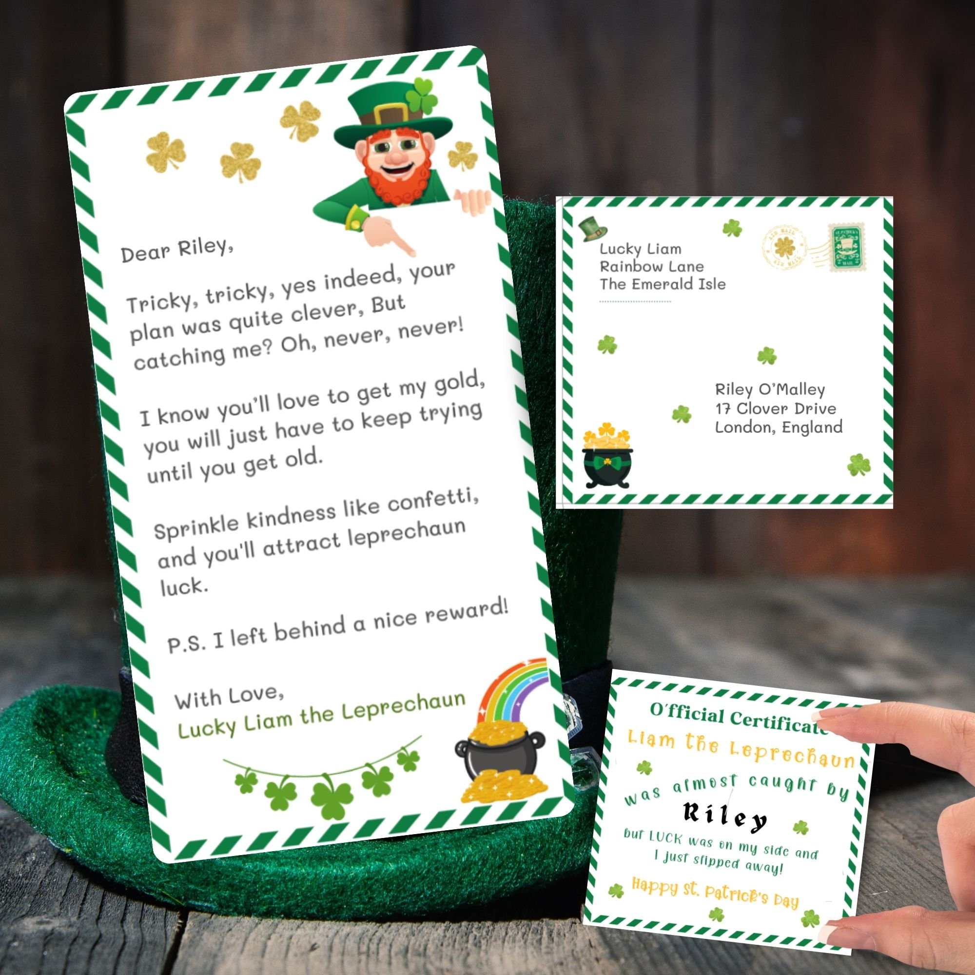 Editable Leprechaun Letter| St Patrick's Day Miniature Leprechaun Trap ...