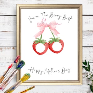 Mother's Day Handprint Craft| You Are the Berry Best Mama Bouquet ...