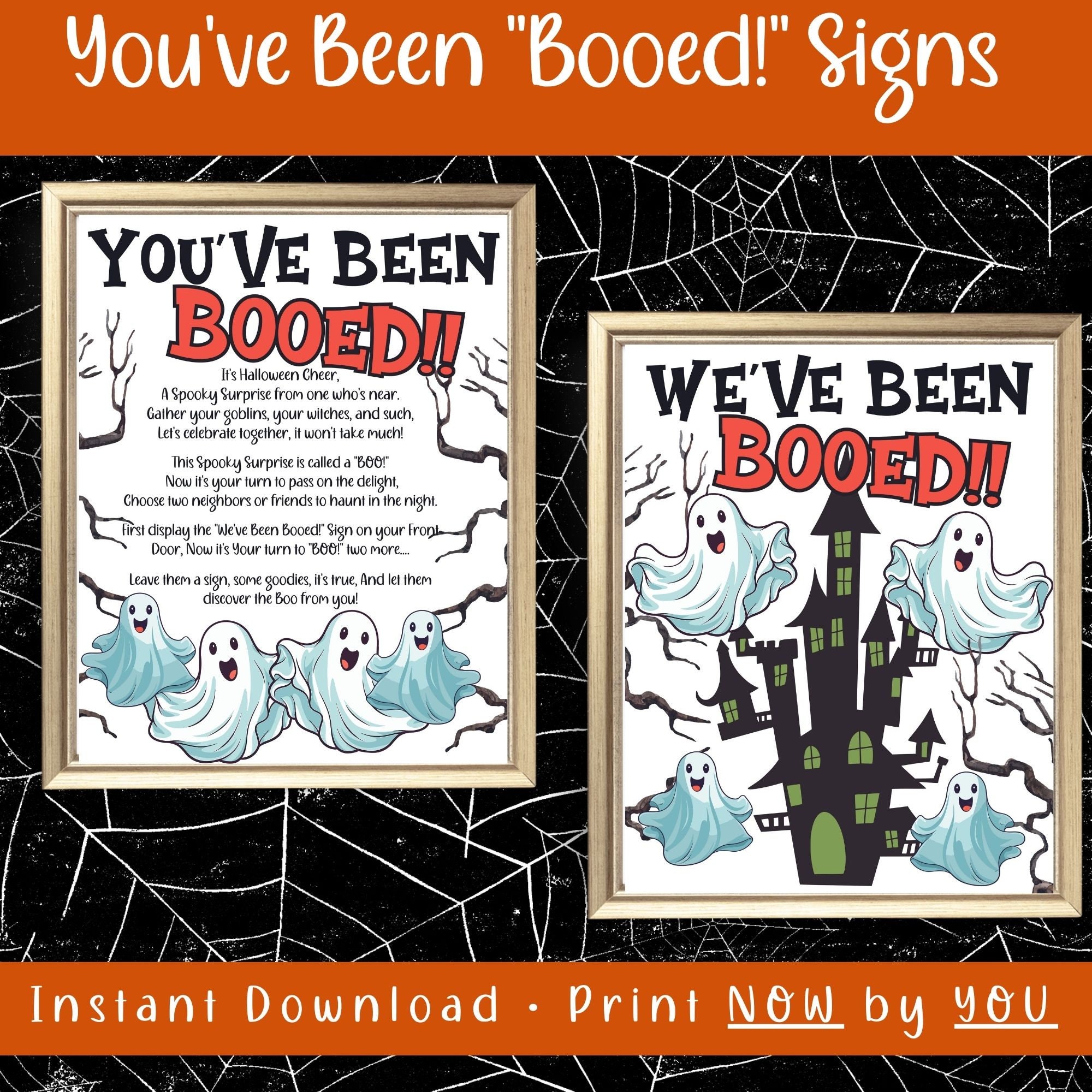Youve Been BOOED Printable Halloween Tagsspooky Surprise Boo Your ...