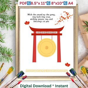 Chinese New Year Handprint Craft| 2025 Lunar New Year Poem Handprint ...