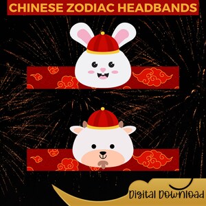 Lunar New Year Crown Paper Craft Activity, Chinese Zodiac Animal ...