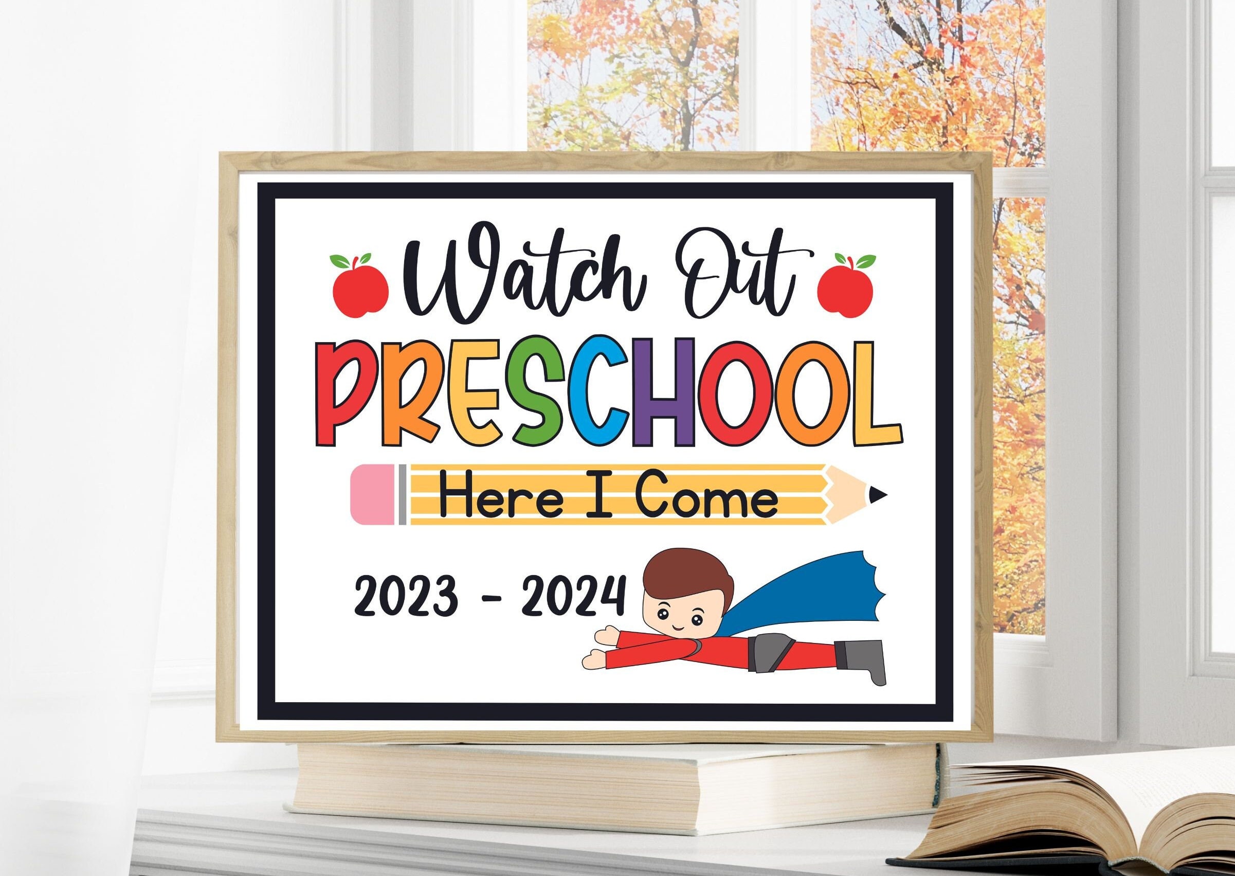 First Day of School Sign Printable First Day of Preschool - Etsy