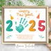 Happy New Year 2025 Handprint Art Craft| Holiday Handprint Poem| DIY ...