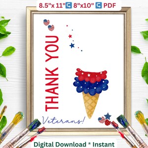 Veterans Day Handprint Art Craft| DIY Card Patriotic Sign Poem Keepsake ...