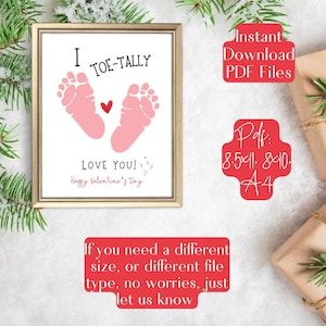 Love Handprint Art| I Love You Valentine Footprint Craft| Class ...