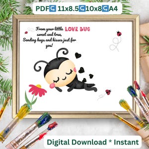 Valentines Handprint Craft| Love Bug Handprint Art for Preschool ...