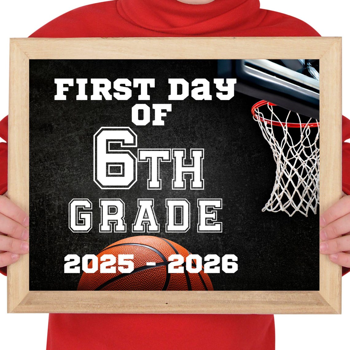 First Day of School Sign Printable| First Day of 6th Grade Printable ...