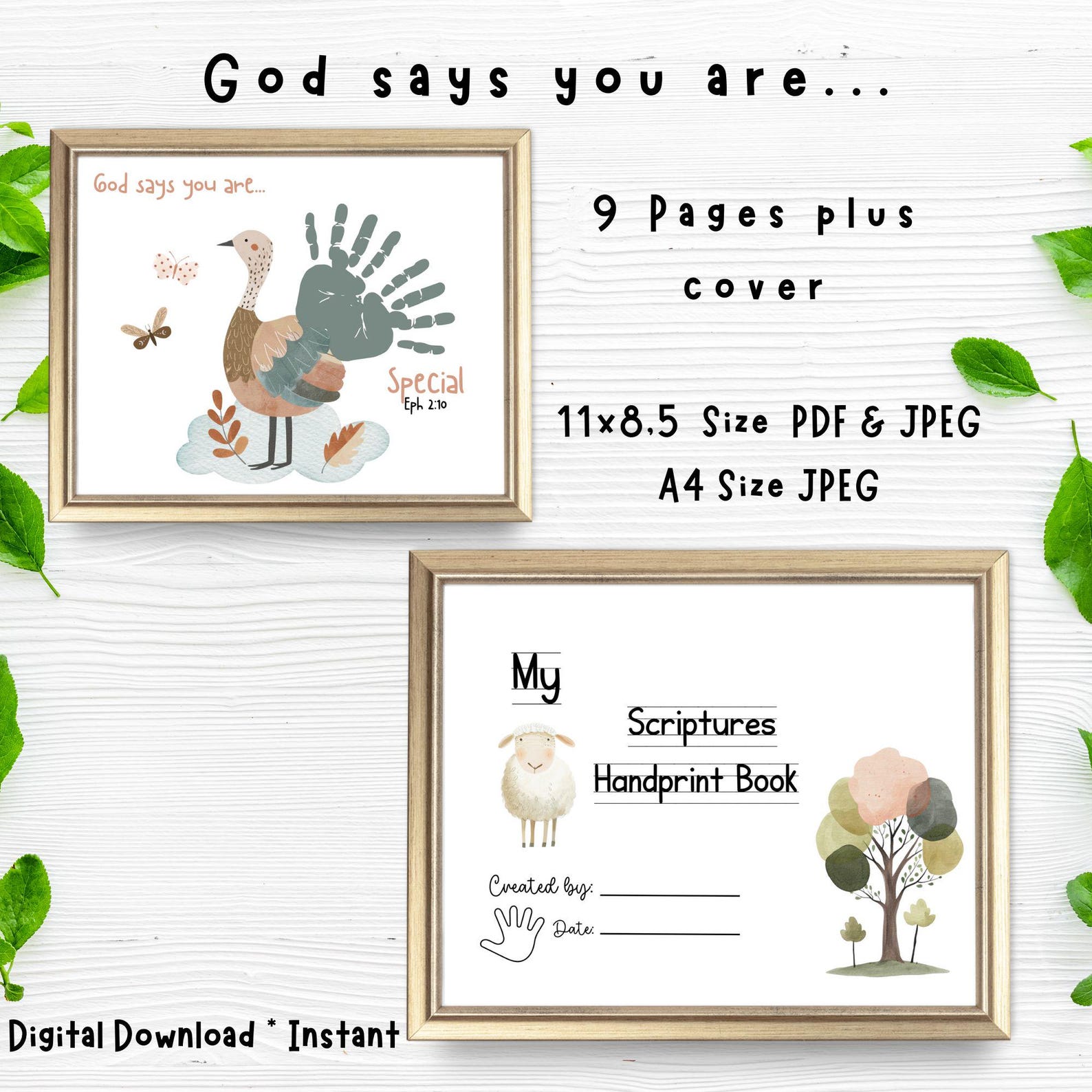 Scripture Handprint Art Craft| Preschool Bible Verse Footprint Craft ...