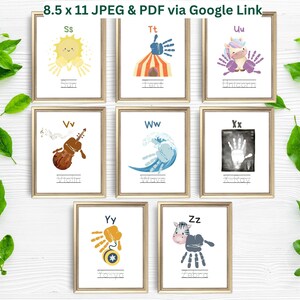 ABC Handprint Art Craft Phonic Alphabet Book for Kids, Preschool ...