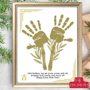 Chinese New Years Handprint Craft| Lunar New Year Handprint Footprint ...