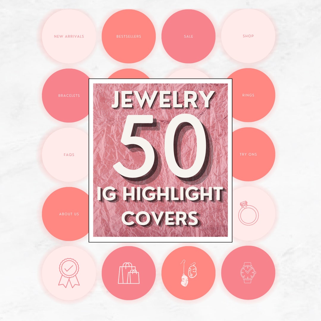 Instagram Highlight Covers Jewelry INSTANT DOWNLOAD Social Media ...