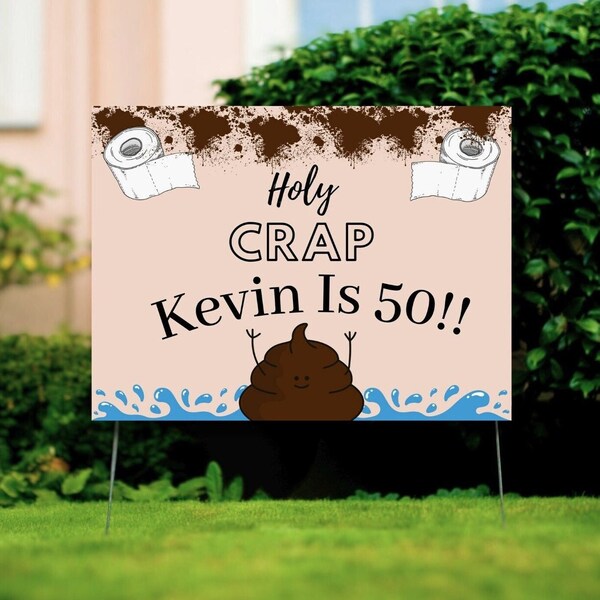 Holy Crap Youre Old Sign - Etsy