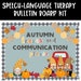 Speech Therapy Room Decor, Bulletin Board Kit, Autumn Leaves Fall ...
