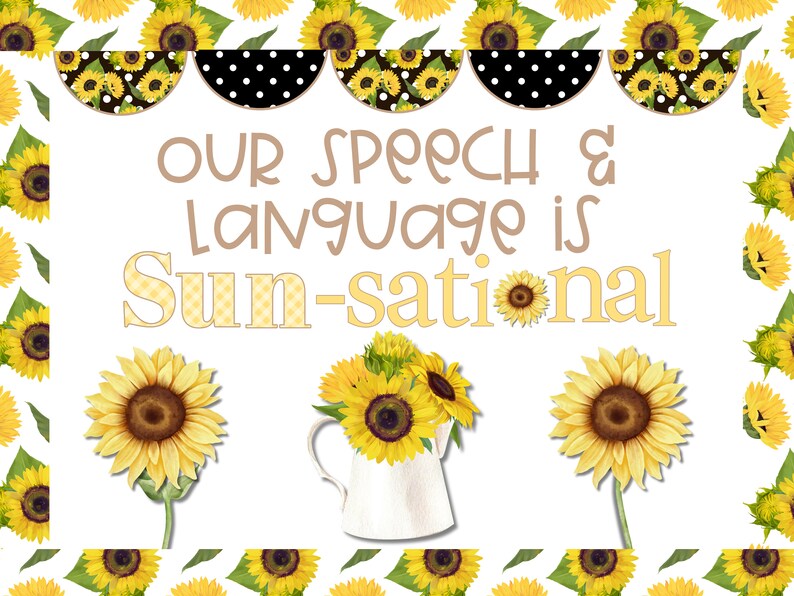 Speech Therapy Room Decor, Fall Bulletin Board Kit, Instant Download ...