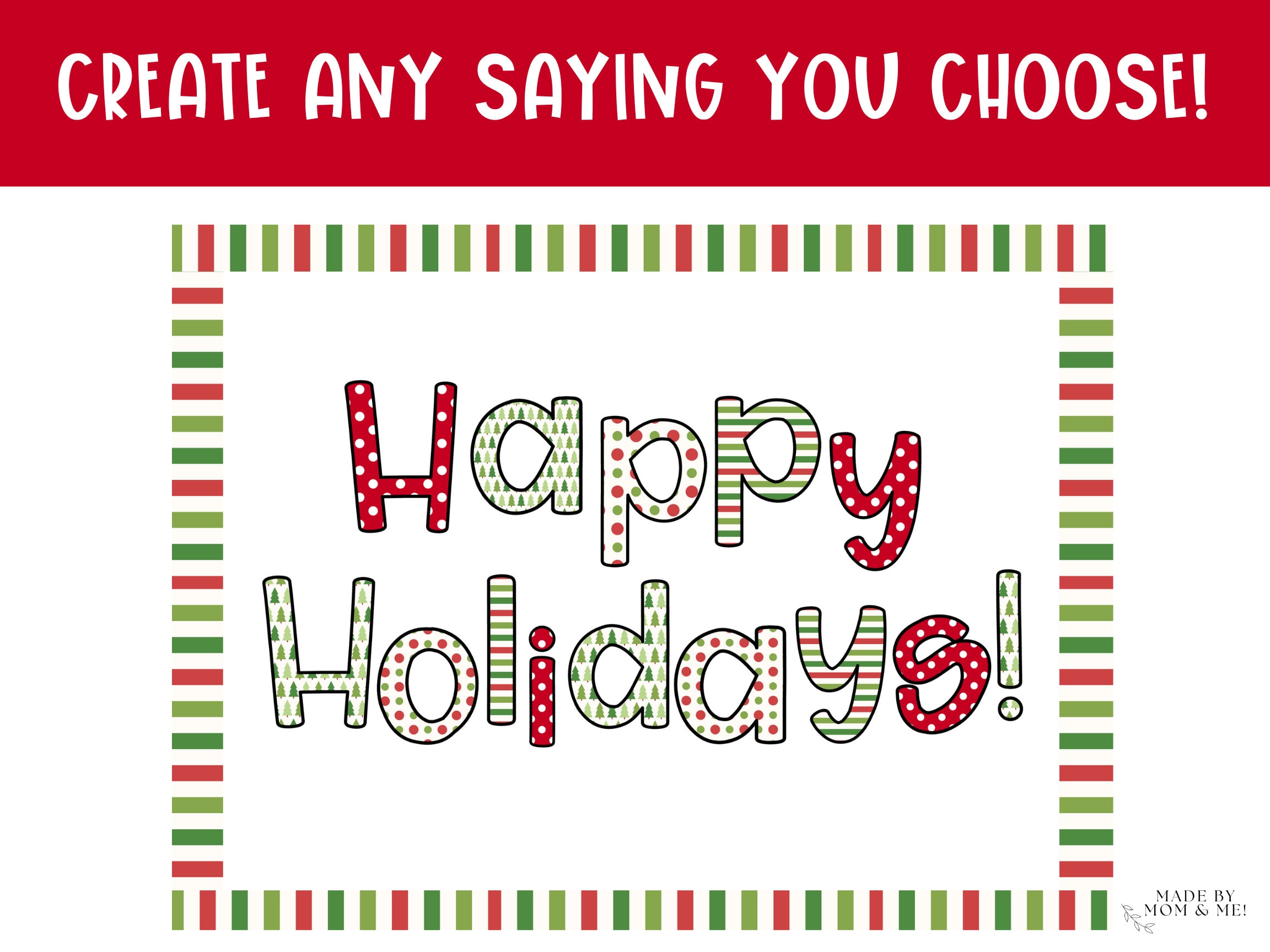 Printable Bulletin Board Letters, Christmas Classroom Decor, Primary ...